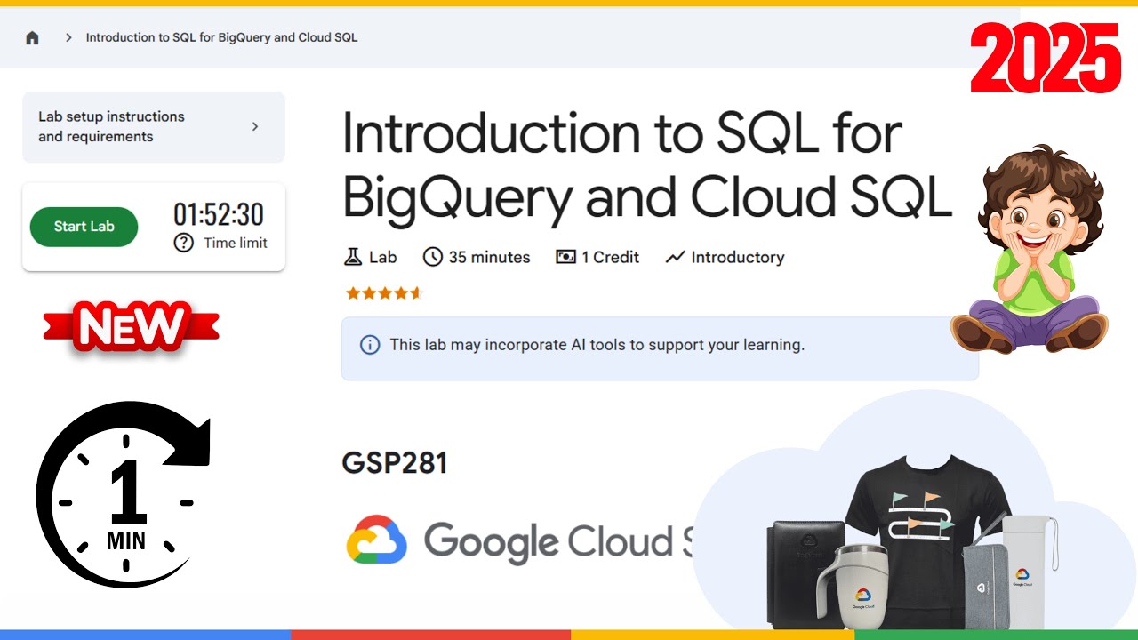 Introduction to SQL for BigQuery and Cloud SQL | GSP281