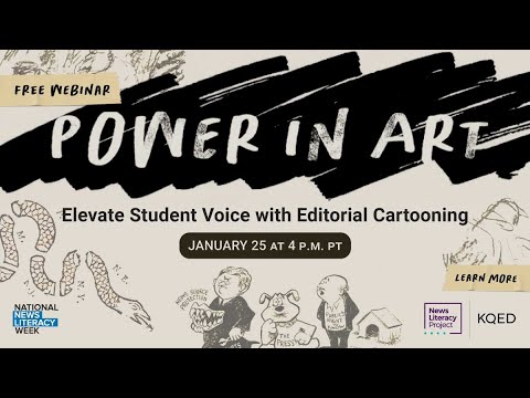 Webinar Recording | Power in Art: Elevate student voice with editorial cartooning