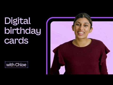 Create a digital birthday card