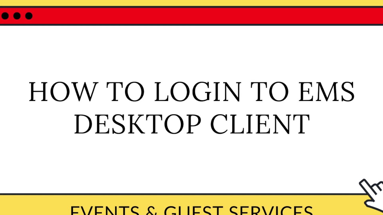 How to Log In to EMS