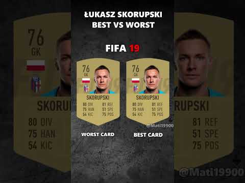 ŁUKASZ SKORUPSKI BEST VS WORST CARD IN EVERY FIFA! (10-24) #eafc#skorupski #bologna