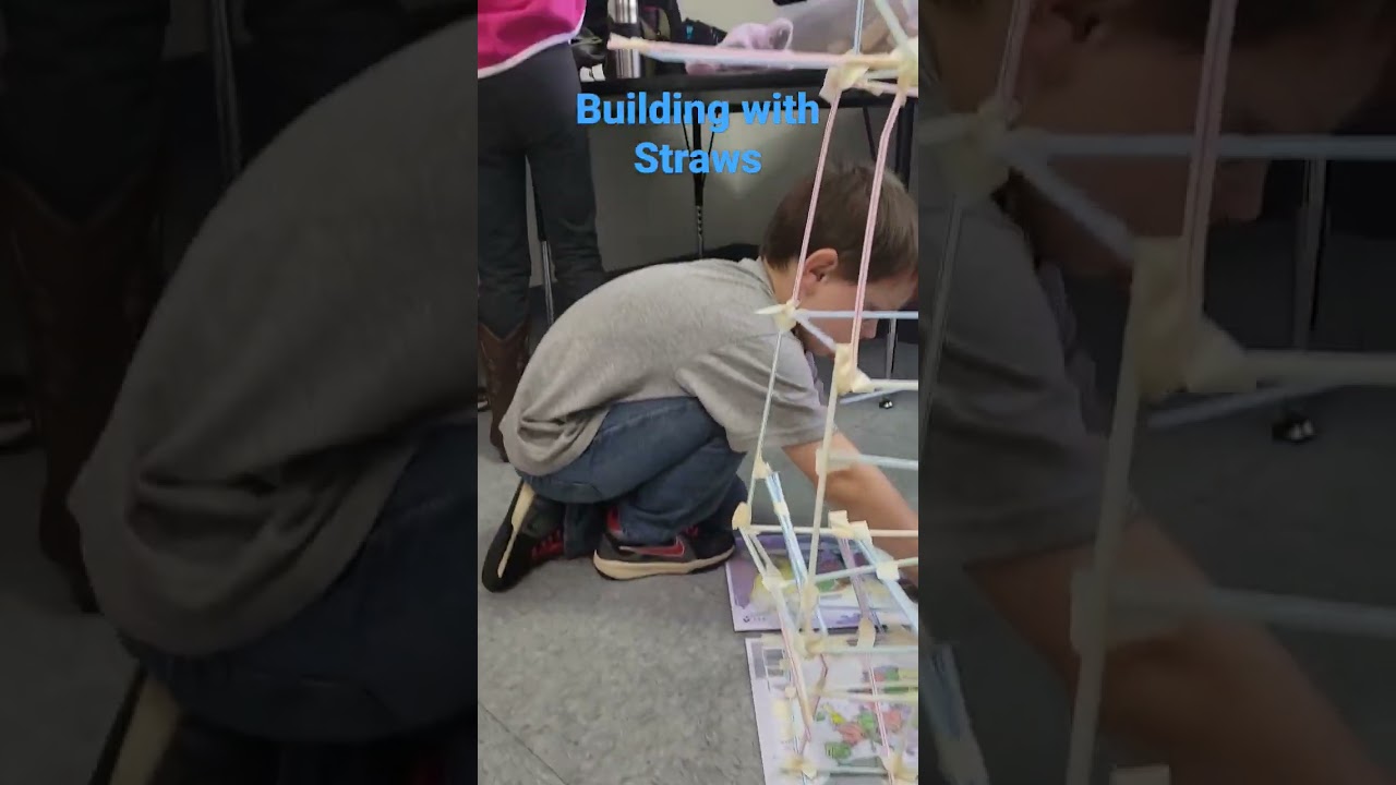 CC Craft Building with Straws #classicalconversations #building #construction #straw #craft