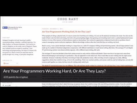 Hacker News Nation #6 - Are your Programmers Lazy? ...and the World's Largest Secret Santa!