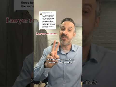 fmla vs pto leave. #lawyers #fmla #work #jobs #employmentlaw