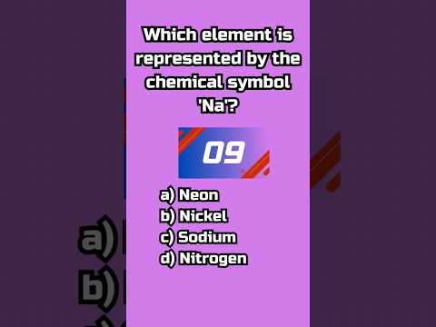 Which element is represented by the chemical symbol 'Na'?#shortsfeed #science #gkquiz