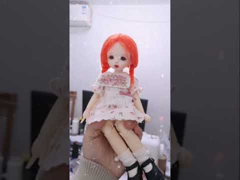 How to make a wig for your BJD doll by woolen