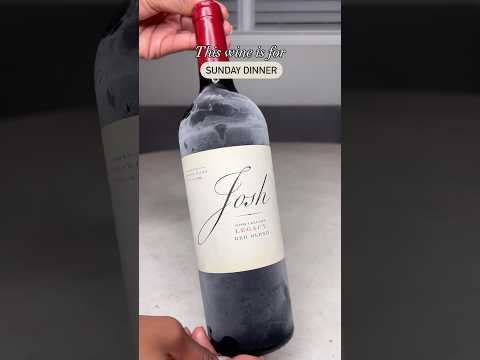 OVERHYPED?!? 14% RED BLEND! IS JOSH WINE SWEET WINE APPROVED?! #wine #asmrfood #momlife