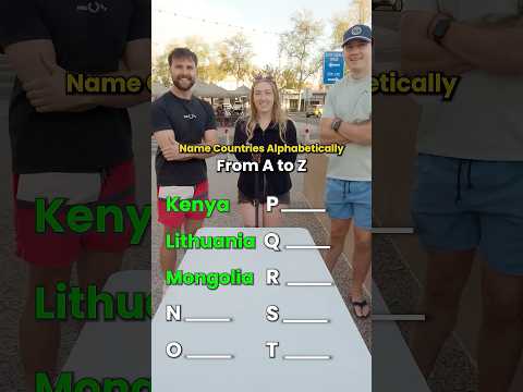 Name Countries From Letters A to Z
