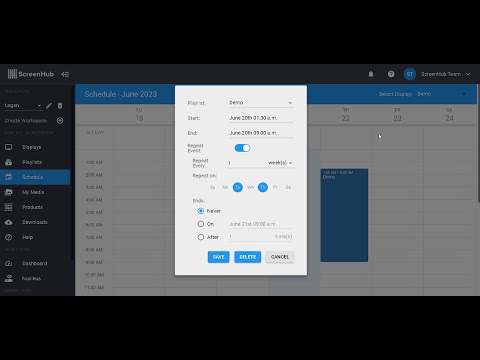 ScreenHub - Planning Made Easy With Scheduling