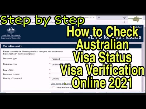 VEVO - Australia Visa Verification - | How to Check Australian Visa Status online #VEVOCheck