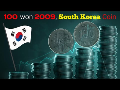 South Korea 100 Won 2009, Coin, Km# 35.2, Inv#E224
