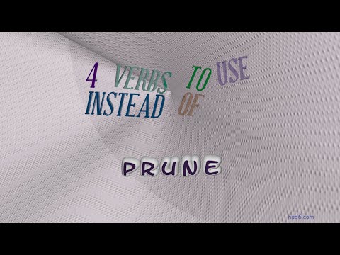 prune - 6 verbs which are synonyms of prune (sentence examples)