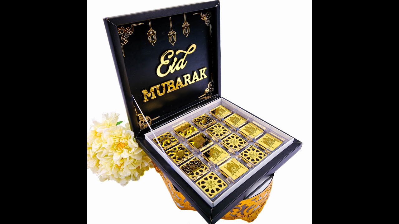 Eid Mubarak Chocolate Box Ramadan Kareem Ramadan Mubarak Eid al-Adha Chocolate Gift Favor for Guests