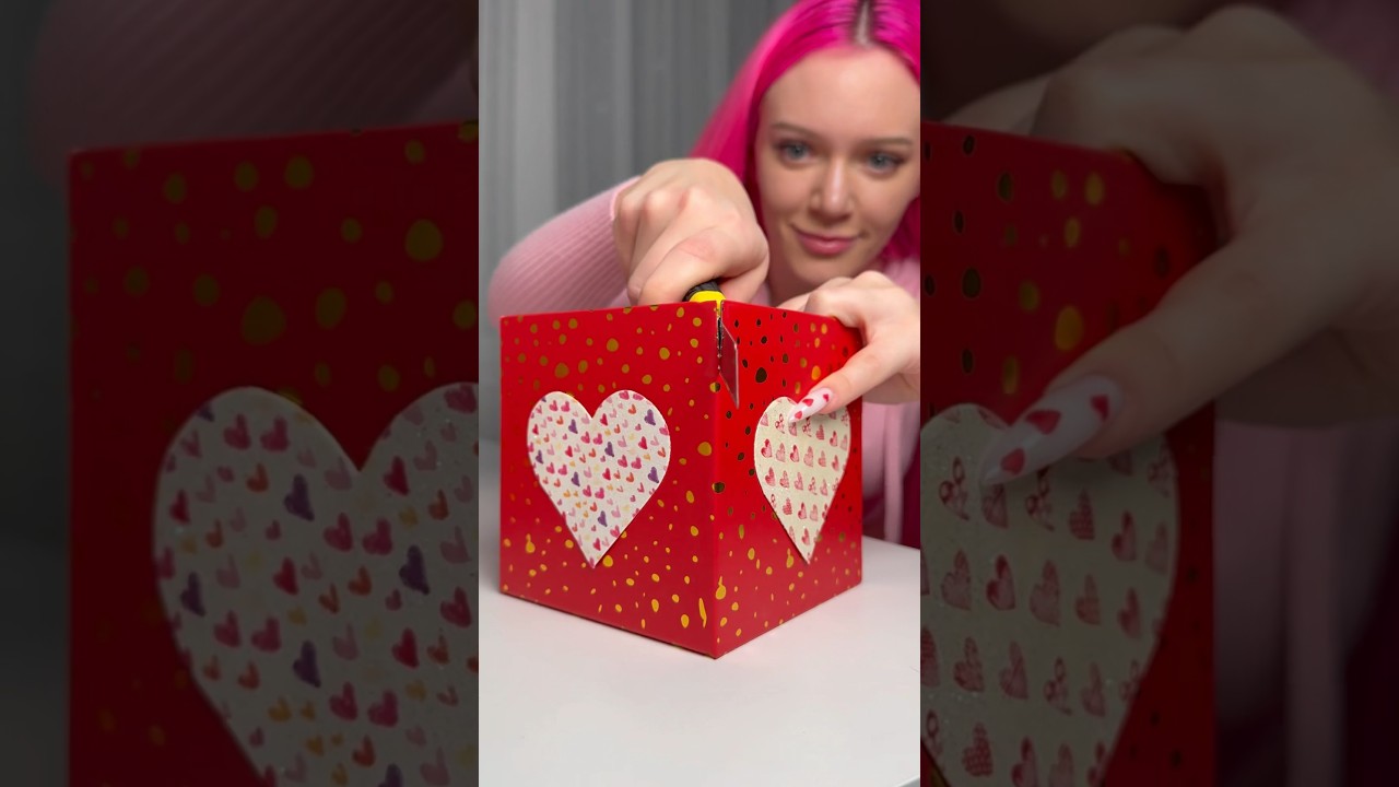 Vday GIFT IDEA😍🎁 #unboxing #diy #homedecor #handmade #valentinesday #galentinesday