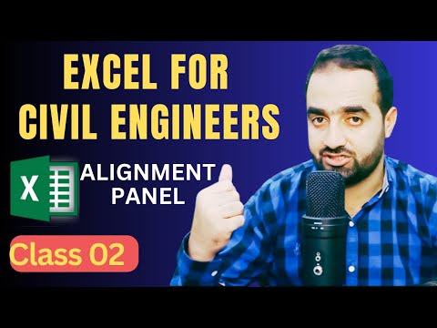 Excel For Civil Engineers | Alignment Panel.
