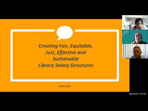 Creating Fair, Equitable, Just, Effective and Sustainable Library Salary Structures