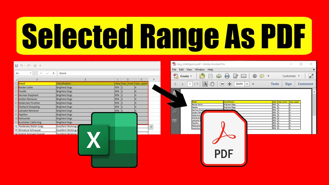 How to Save Selected Range As PDF From Excel
