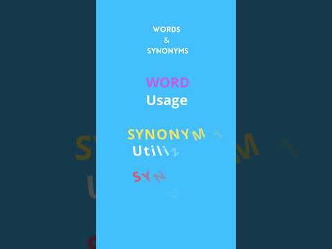 English Words & Synonyms - Starting with the letter U - Part 5