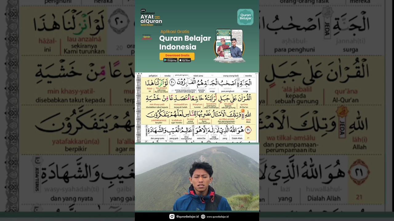 Yuk Download Aplikasi Quran Belajar Indonesia GRATIS! Klik Link di Bio @quranbelajar