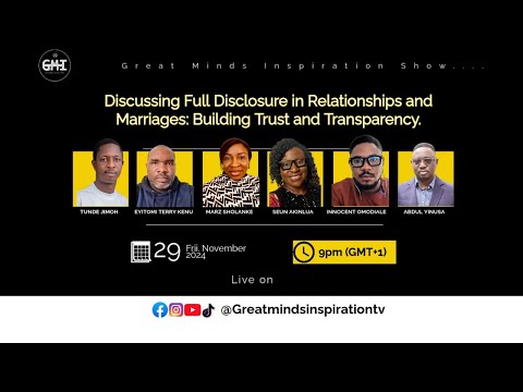 Discussing Full Disclosure in Relationships and Marriage: Building Trust and Transparency.