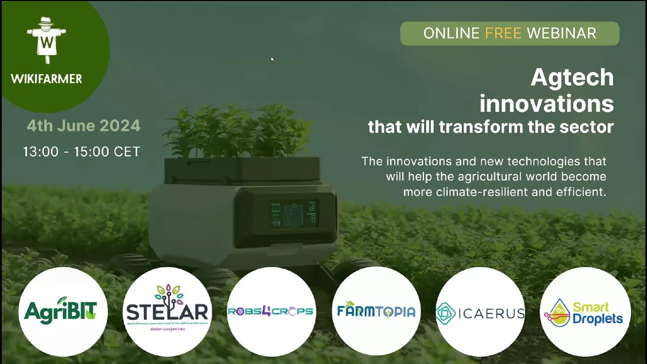 Online webinar: Agtech innovations that will transform the sector