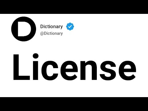 License Meaning In English