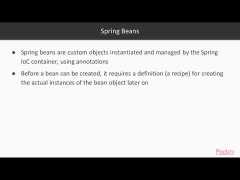 Learn Learn Application Development with Spring 5 Introduction to Spring Beans | packtpub com ...