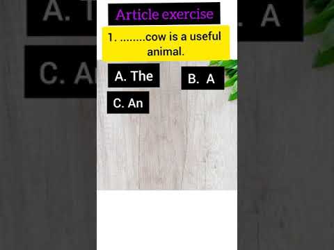 Article exercise#Article exercise for all competitive exams#Article#English grammar