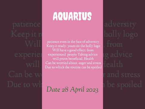 TODAY HOROSCOPE AQUARIUS || TODAY HOROSCOPE AQUARIUS 28 APRIL 2023
