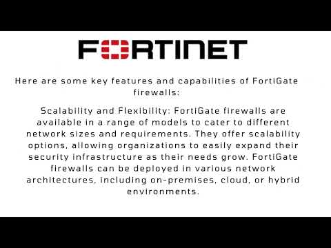 What is Fortigate Firewall?