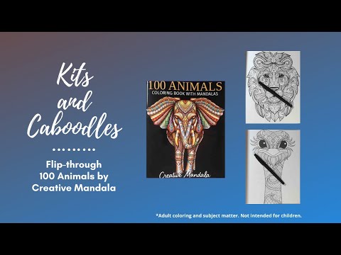 100 Animals by Creative Mandala (Flip-through)
