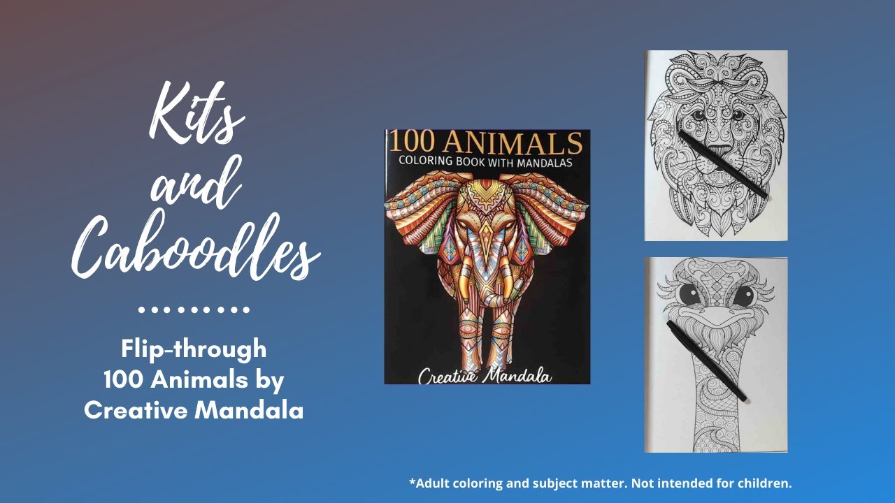 100 Animals by Creative Mandala (Flip-through)