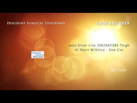 Juzo Silver Line 2062AGFSBS Thigh Hi Short W/Silico - Size I