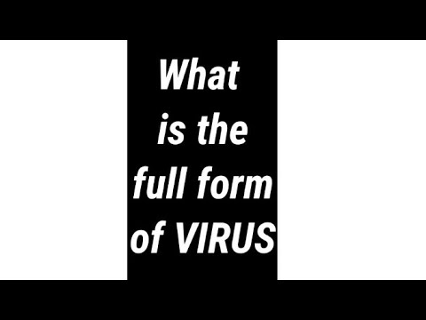🔥 VIRUS Full form 🔥 || What is the full form of VIRUS
