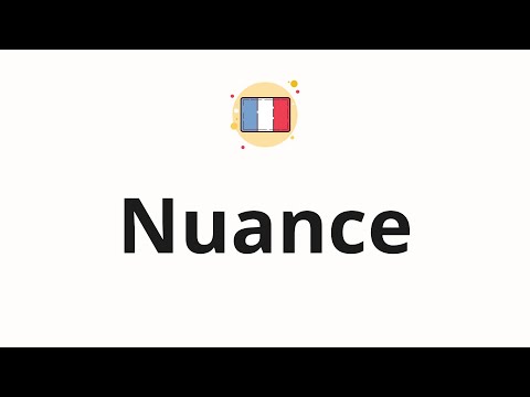 How to pronounce Nuance