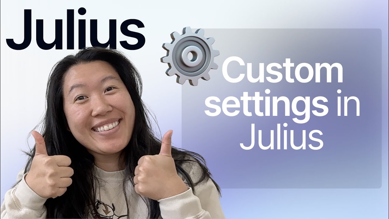 Create custom settings in Julius