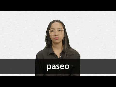 English Translation of “PASEO” | Collins Spanish-English Dictionary