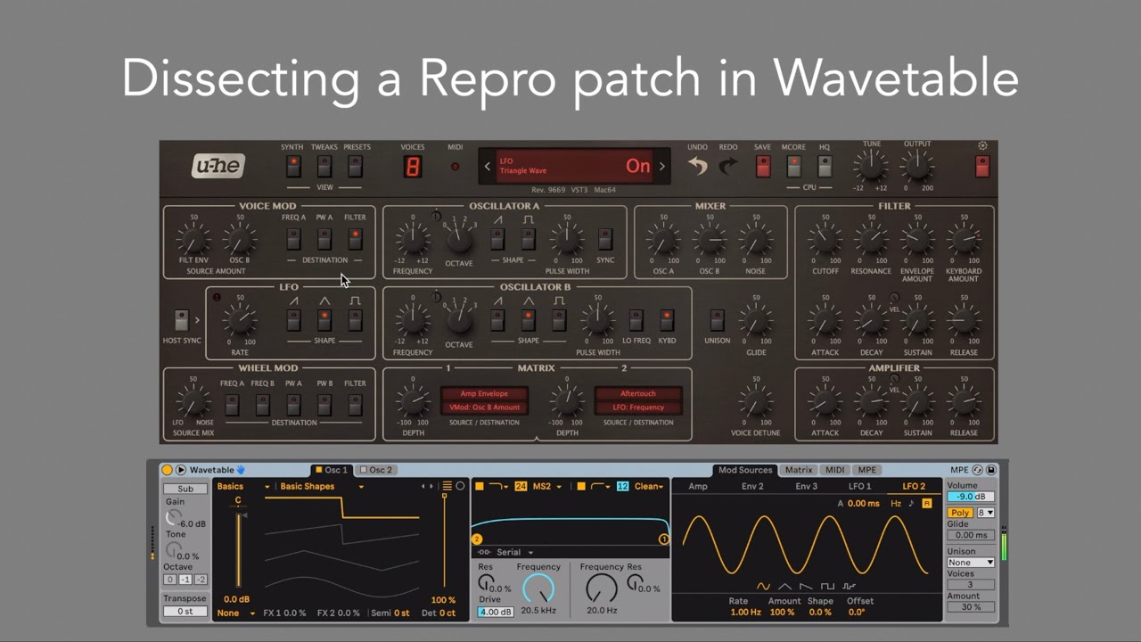 Repro Patch Dissection with Wavetable