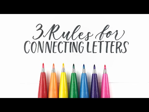 3 Rules for Connecting Letters | Learn Hand Lettering for Beginners