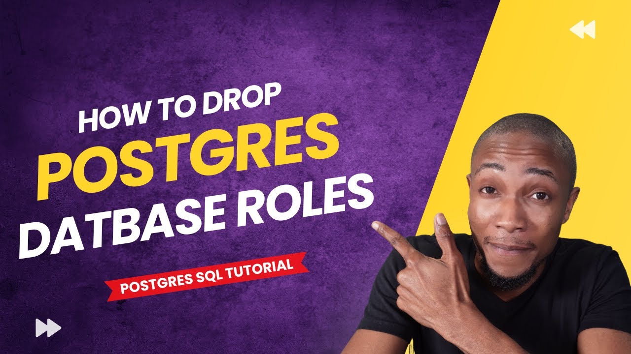 Dropping Roles in Postgresql