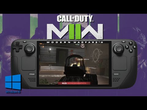 60 FPS Modern Warfare II Multiplayer Steam Deck - Windows 10 Gameplay