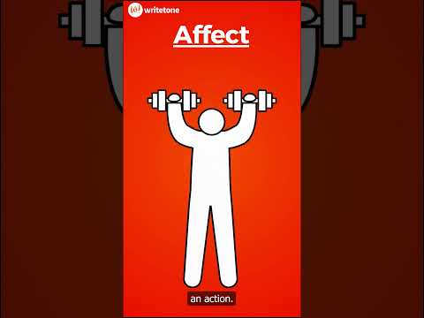 Affect vs Effect : What's the difference? | #shorts #english #learning