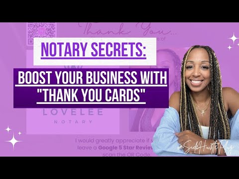 Notary Secrets: BOOST Your NOTARY BUSINESS w/Thank You Cards