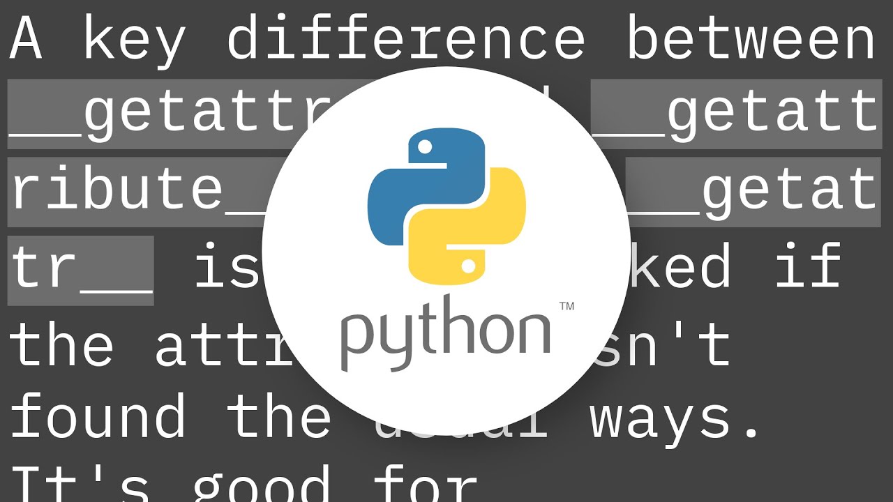 Difference between __getattr__ and __getattribute__