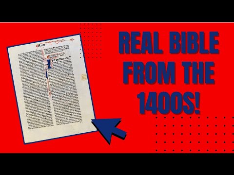 Renner Bible From the Year 1480 || Bible Collecting