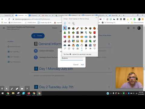 Adding Emojis in Google Classroom
