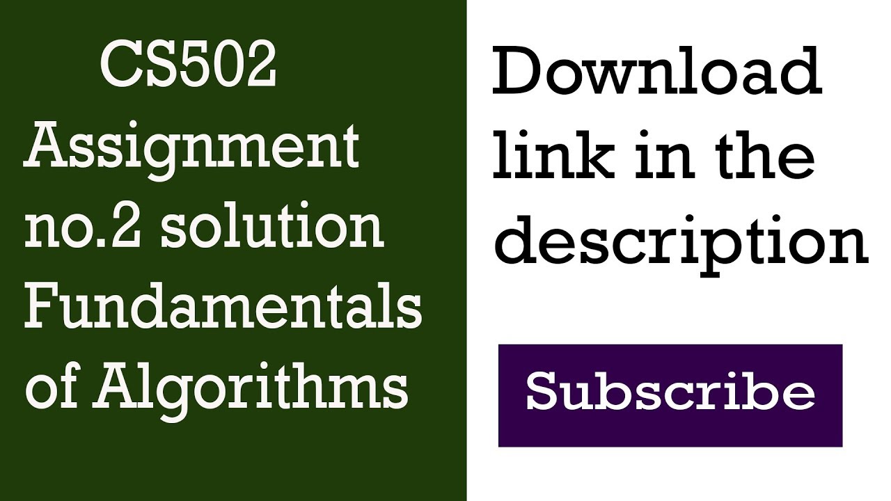 CS502 Assignment 2 solution 2019 with download link