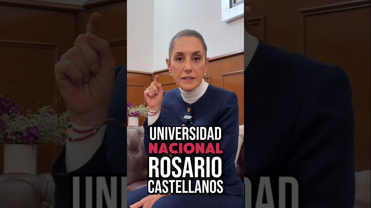 Sheinbaum announces the creation of six campuses at the Rosario Castellanos National University.
