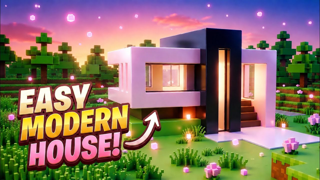     Minecraft Modern House Tutorial 🏡 Easy Survival Build!