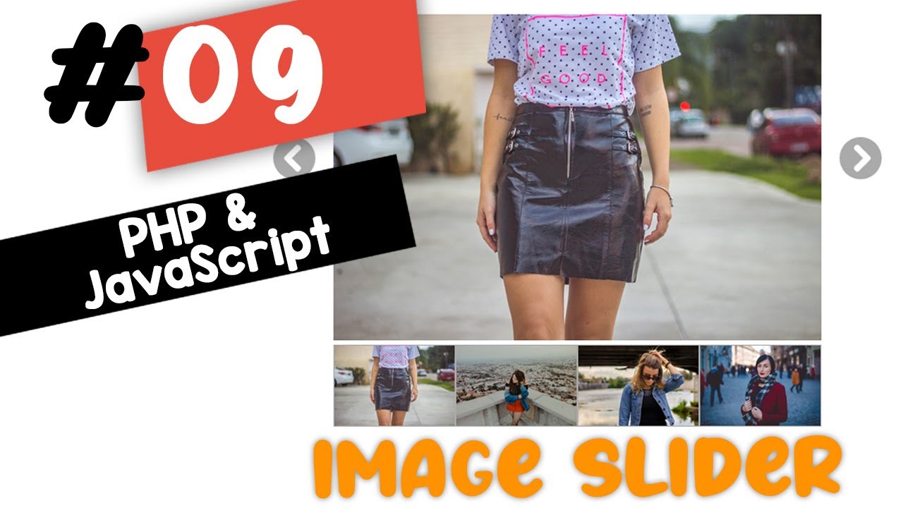 #09 - Javascript image slider with PHP file uploader + source code | Quick programming tutorials